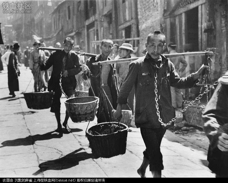 Conscripts of the Chinese National Army walk through Chongking on a ...