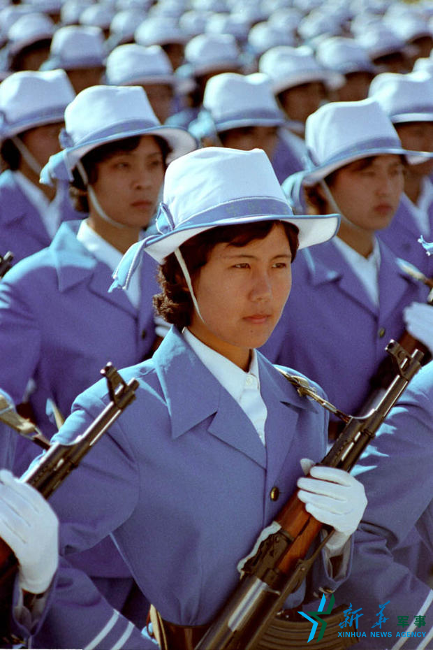 Female militias in the National Day military parade in 1984 – Everyday ...