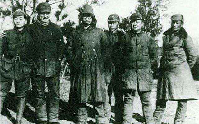 Dr. Jakob Rosenfeld,with New Fourth Army commander Luo Ronghuan, third ...